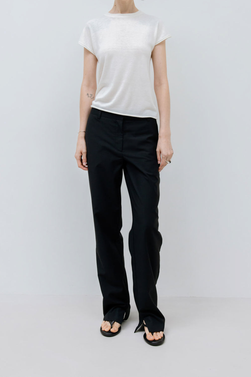 【Studio Doe】 Side Slit Trousers(DN-259ODP43)